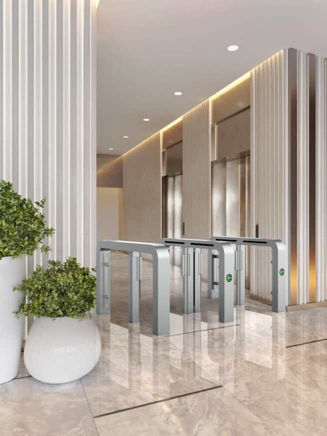 Speed Automatic Turnstile Gate With Card Reader SUS304 RFID Entry System