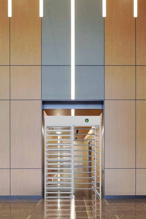 Single Lane Stainless Steel Turnstile SUS304 Full Height Gate System