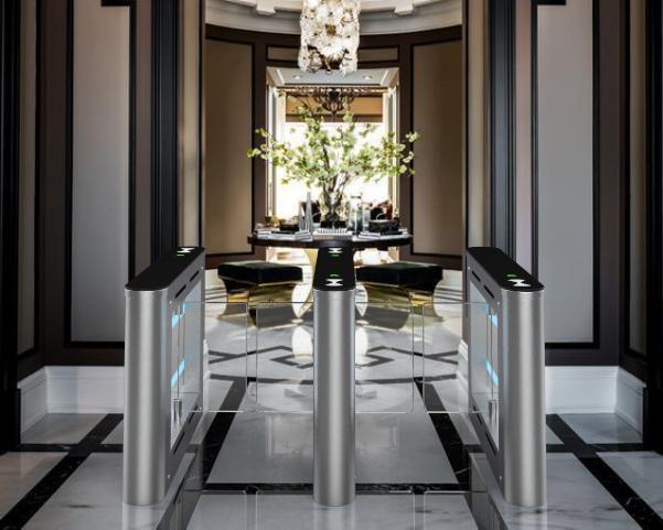IP54 Glass Swing Turnstile , Automatic Outdoor Speed Gate Turnstile For ...