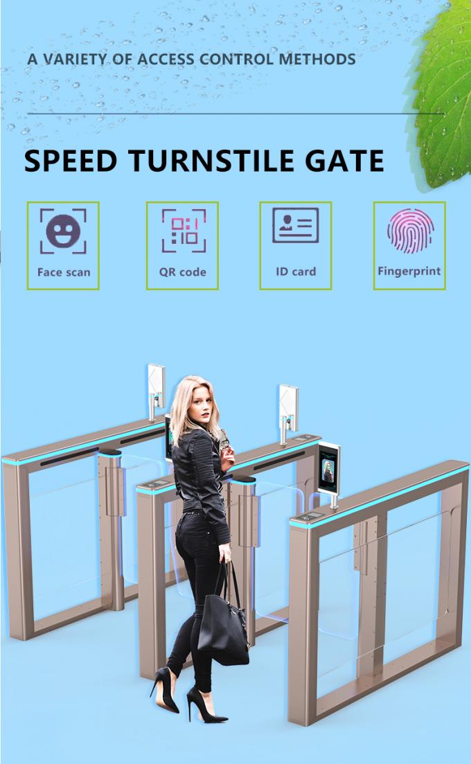 RFID Speed Gate Turnstile Pedestrian Fast Security Access Control 65KG