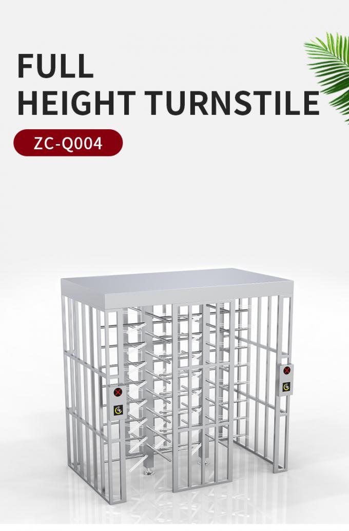Coin Operated Full High Turnstile , Bar Secure Pedestrian Turnstile Gate
