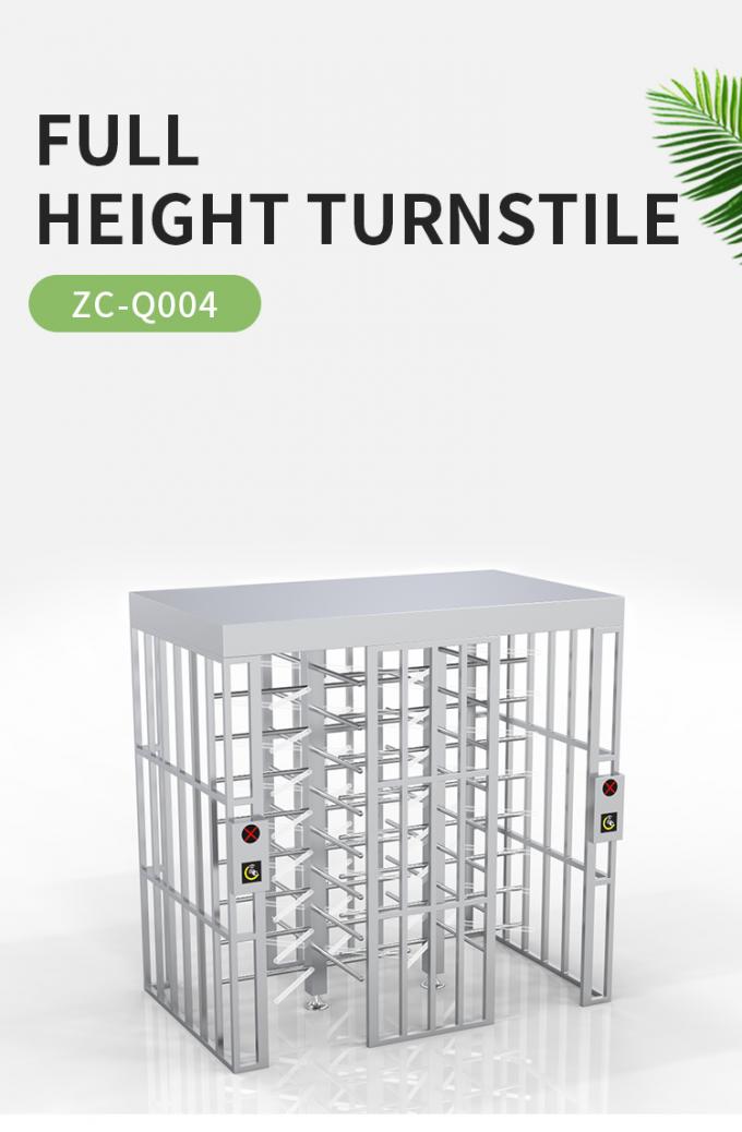 Bar Full Height Turnstile Access Control Stainless Steel Safe Entry ...