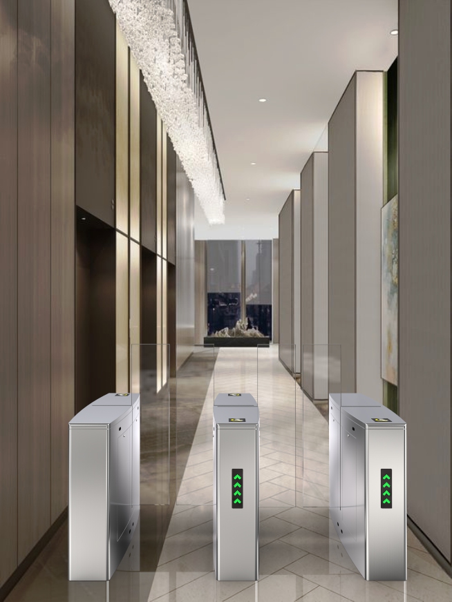 RS232 Interface Office Security Gates , Adjustable Barrier Automatic ...