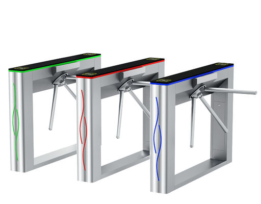 RS232 Communication Tripod Turnstile Gate , OEM Vertical Tripod Turnstile