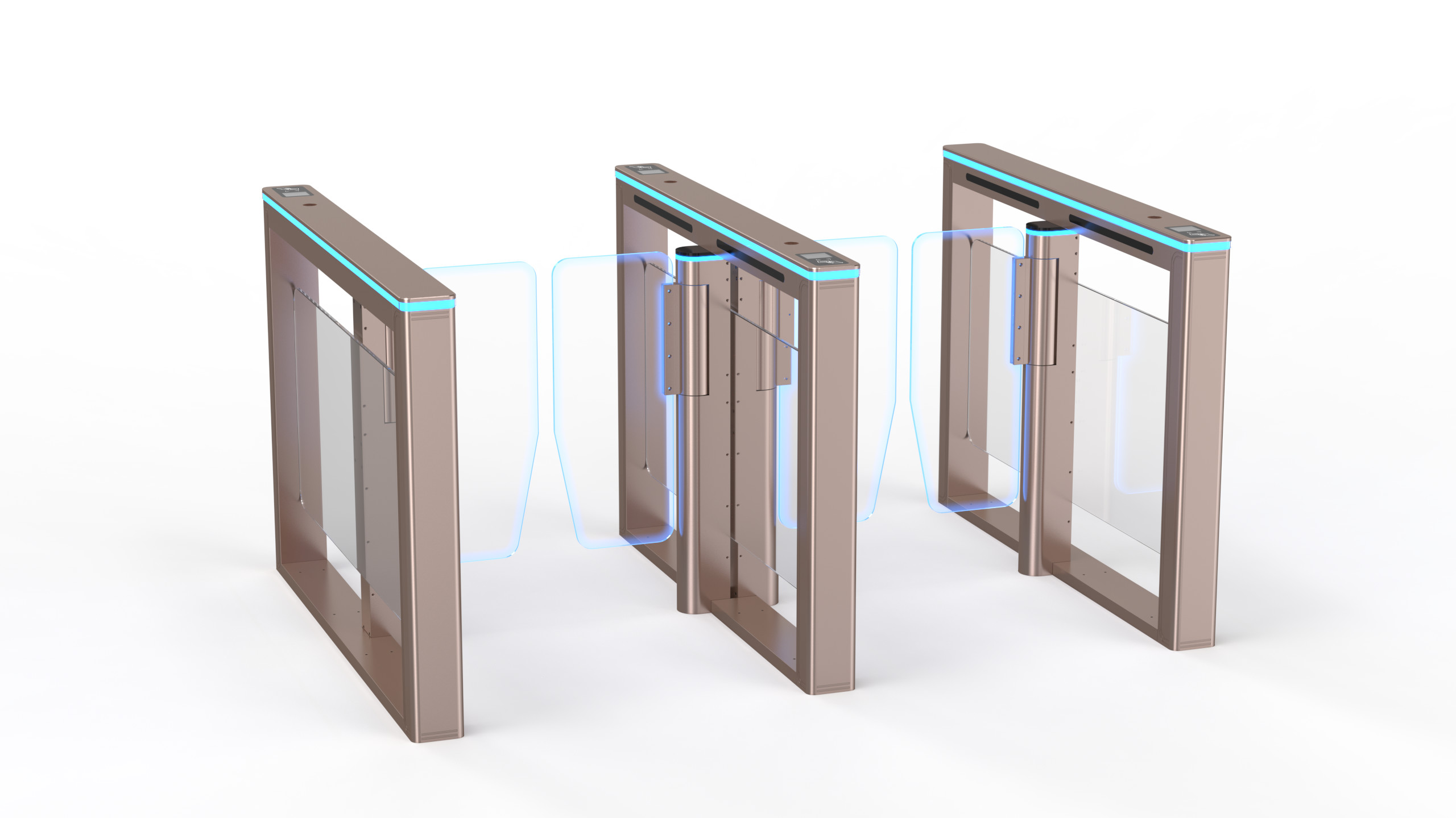 Stainless Steel 304 Speed Gate Turnstile Face Recognition Access Control