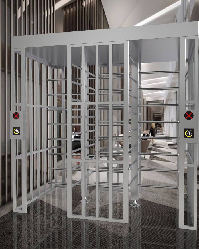 Bar Full Height Turnstile Access Control Stainless Steel Safe Entry ...
