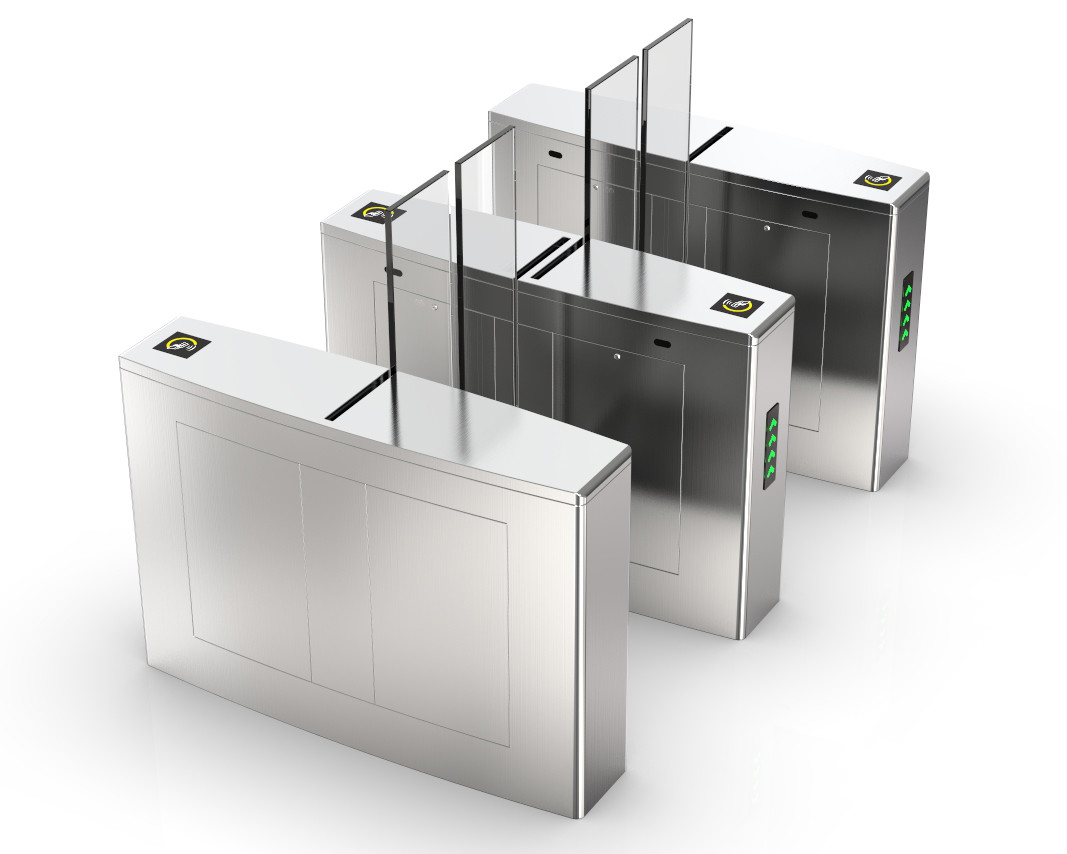 RS232 Interface Office Security Gates , Adjustable Barrier Automatic ...